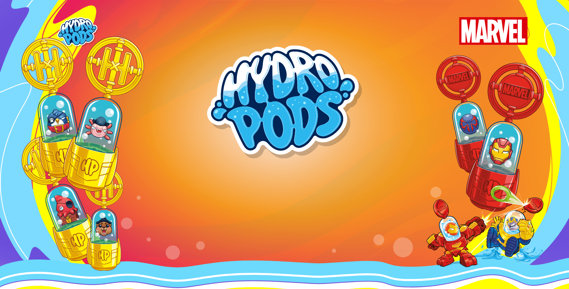 Hydro Pods Toys, Pod Pirates and Marvel Collections – Hasbro