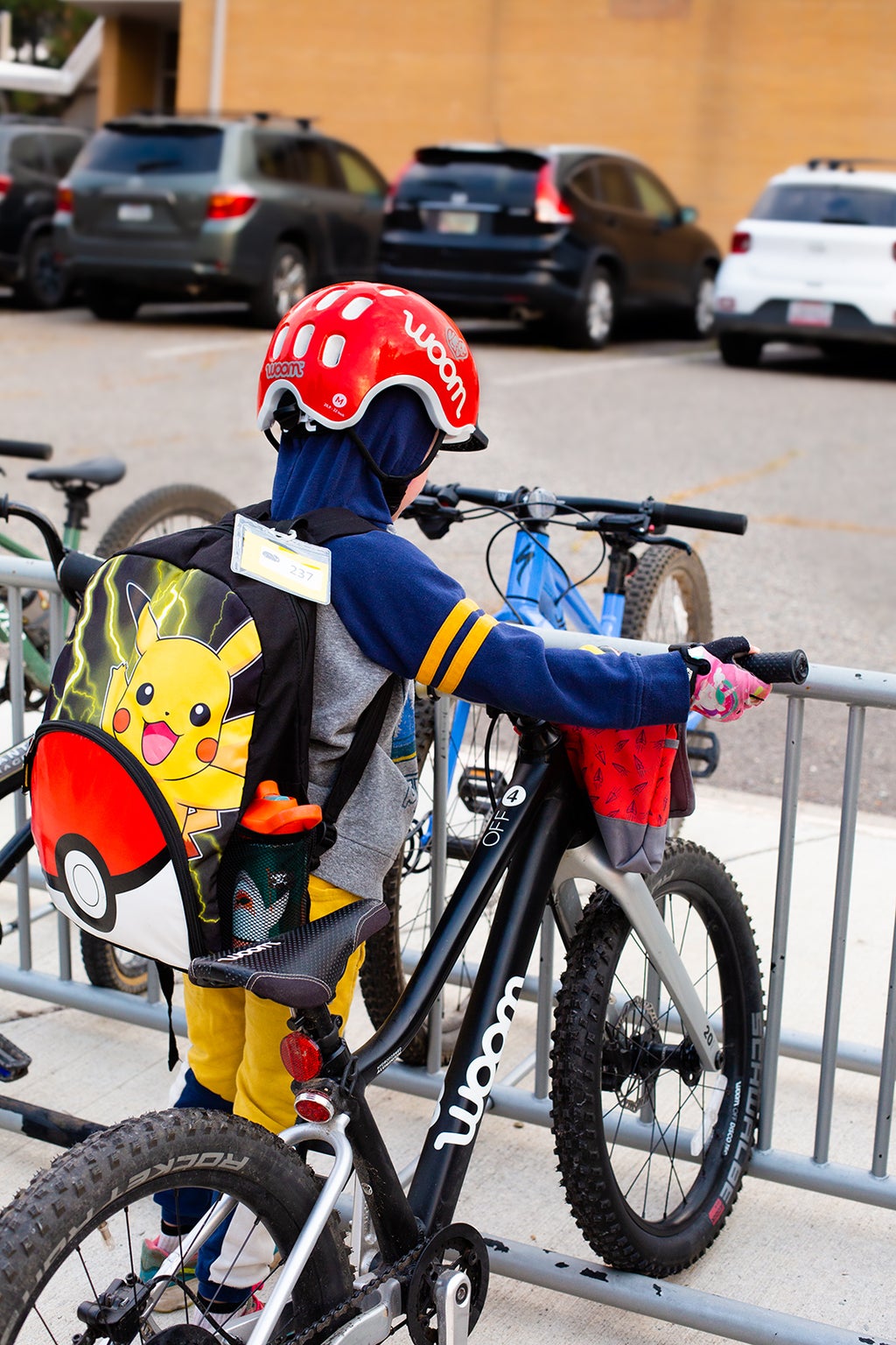 Elliot Rides a woom Bike to Kindergarten