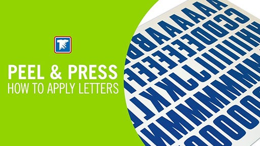 How To Professionally Heat Apply Peel & Press Transfer Letters | Videos ...
