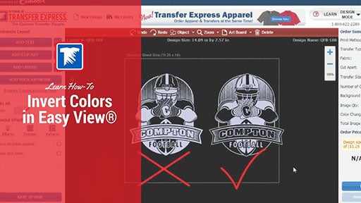 Inverting Colors in Easy View | Videos | Transfer Express