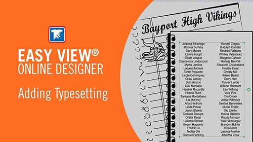Add Typesetting in Easy View | Videos | Transfer Express