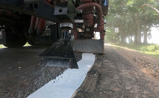 Hot-Applied Thermoplastic Pavement Marking Material | PPG's Traffic Solutions Business