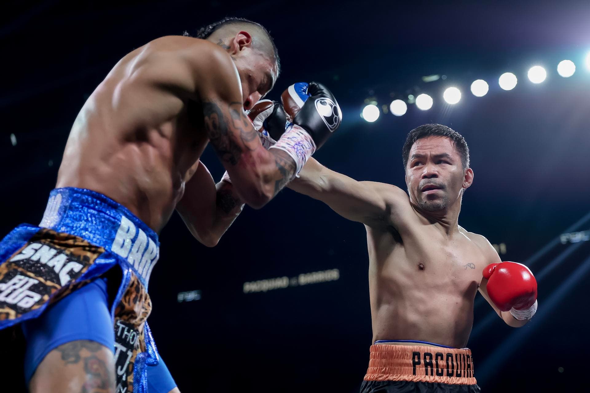 Manny Pacquiao Gives a Boxing Lesson Against Mario Barrios but Gets a ...