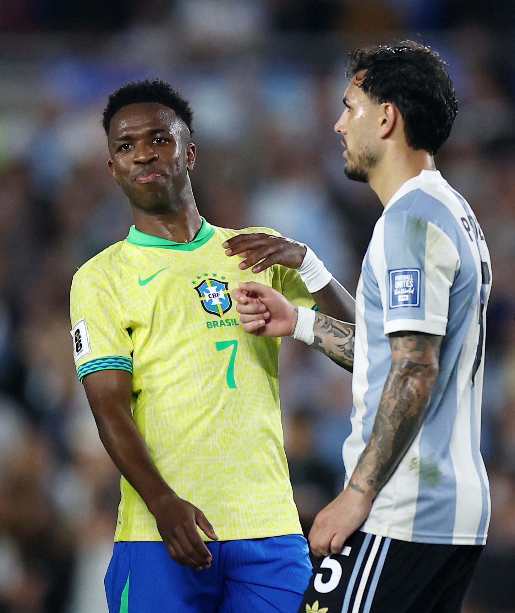(PHOTOS) Messi's Reaction to Argentina's Rout of Brazil and Raphinha ...