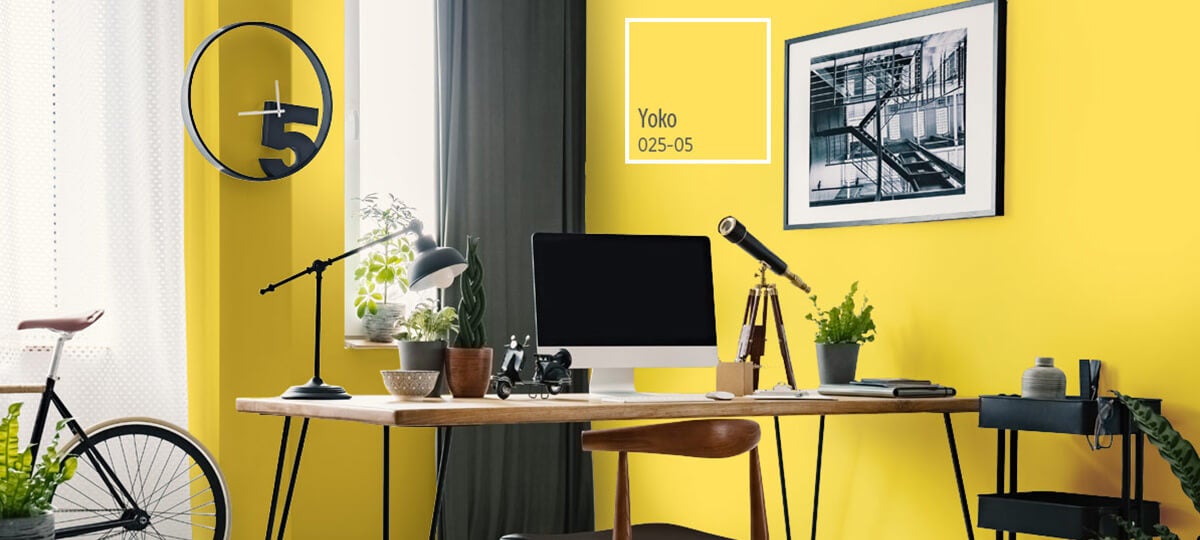 Decoración de espacios con colores Amarillos | Comex ColorLife