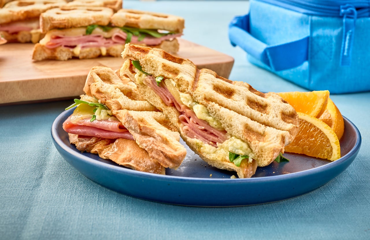 Waffle Iron Hot Ham & Cheese | Farmland Foods