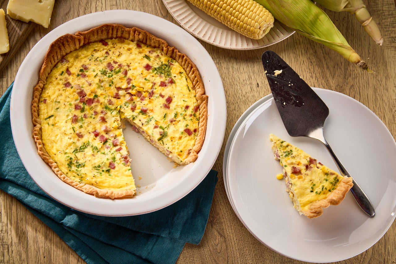Cheesy Ham and Corn Quiche | Farmland Foods