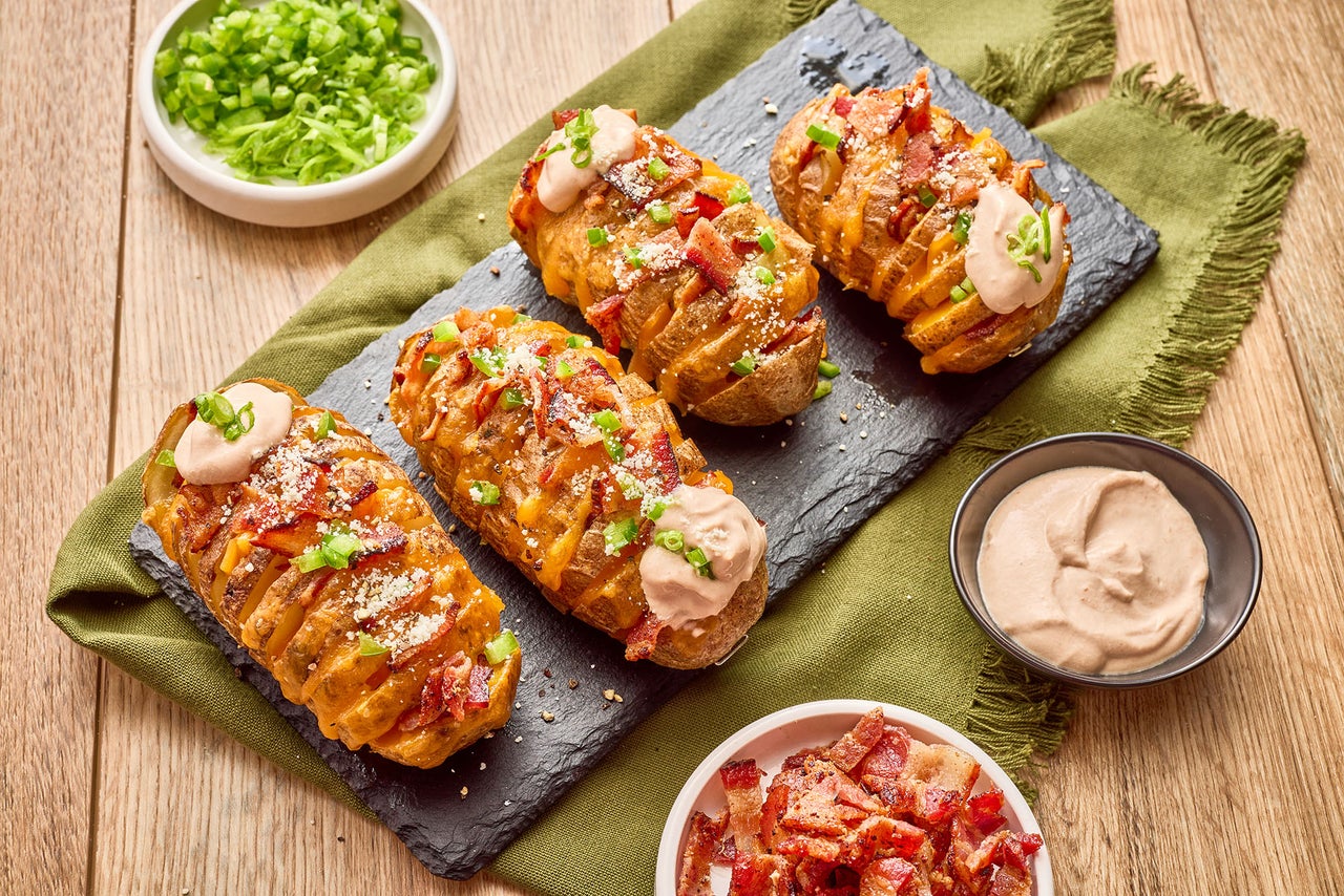 Hasselback Potatoes with Bacon | Farmland Foods