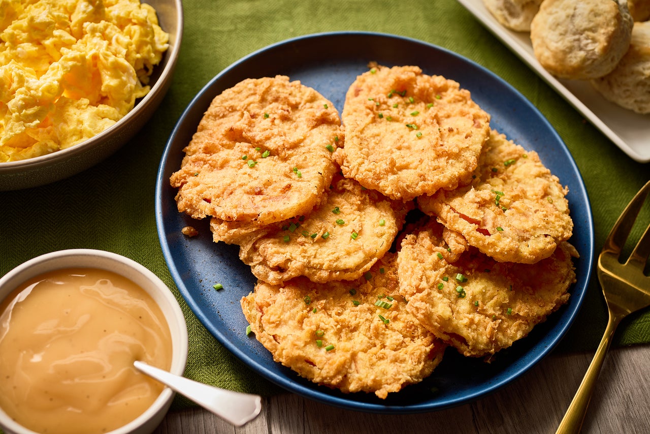 Country Fried Ham Steaks with Biscuits, Gravy and Scrambled Eggs ...