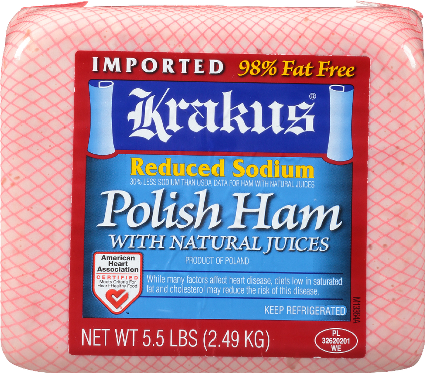 Reduced Sodium Polish Ham | Krakus Foods