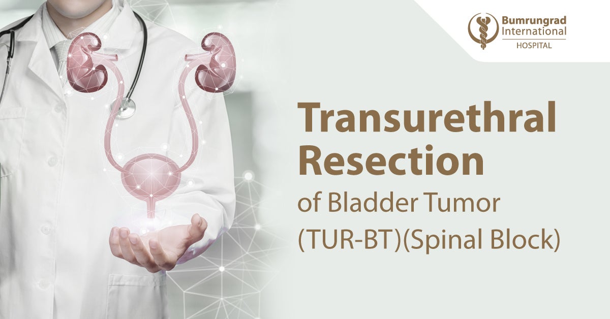 Transurethral resection of a bladder tumor (TURBT) under spinal block