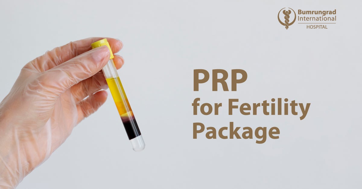 Intra-ovarian injection of platelet-rich plasma (PRP) Package