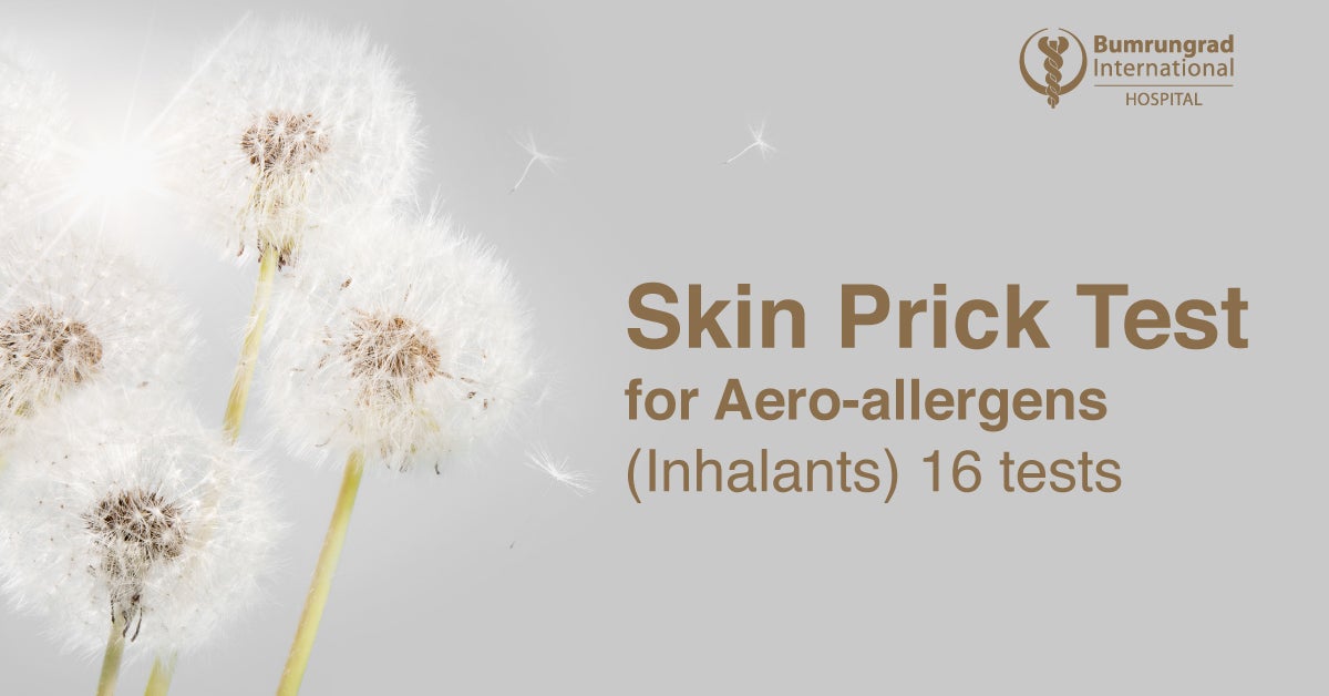 Skin Prick Test for Aero-allergens (Inhalants) 16 tests