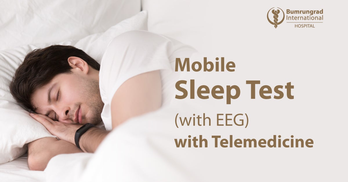 Mobile sleep test (with EEG) with telemedicine