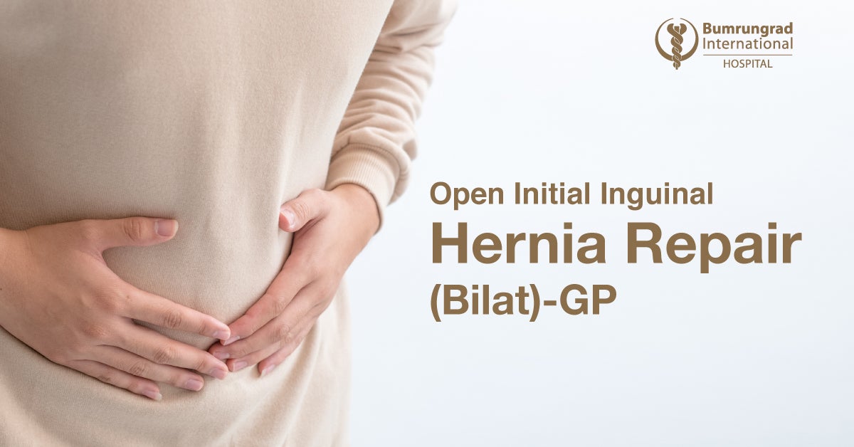 Open initial inguinal hernia repair (Bilat)-GP