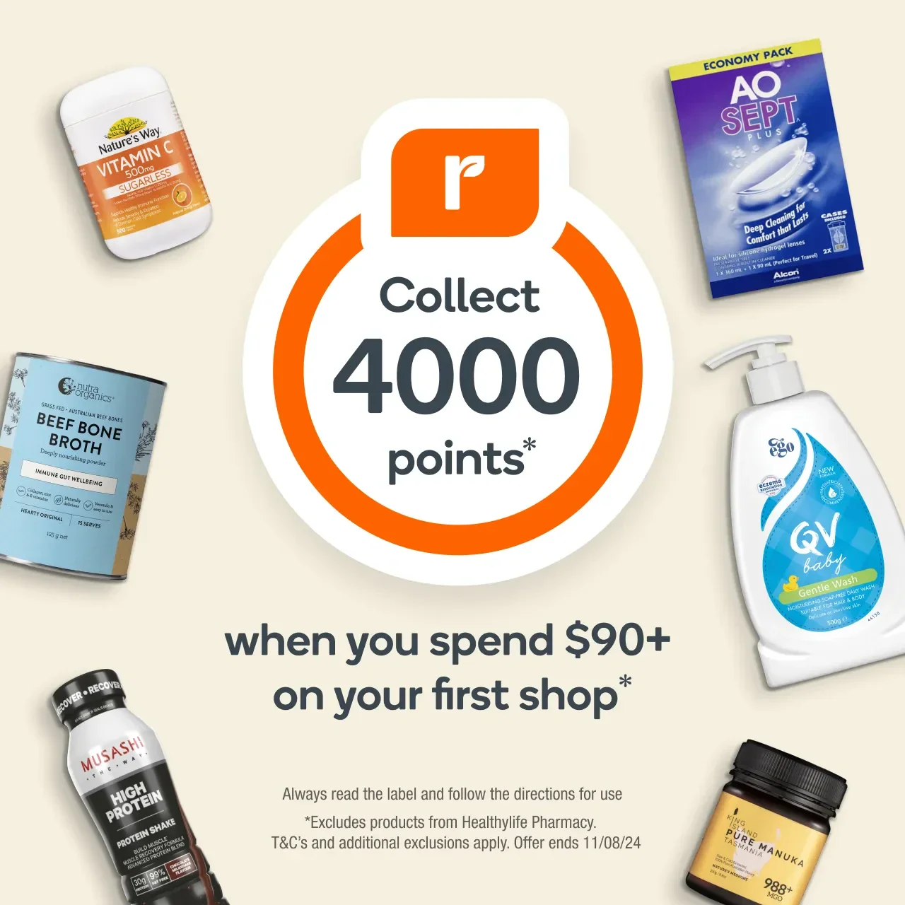 Collect 4000 Everyday Rewards Points* | Healthylife