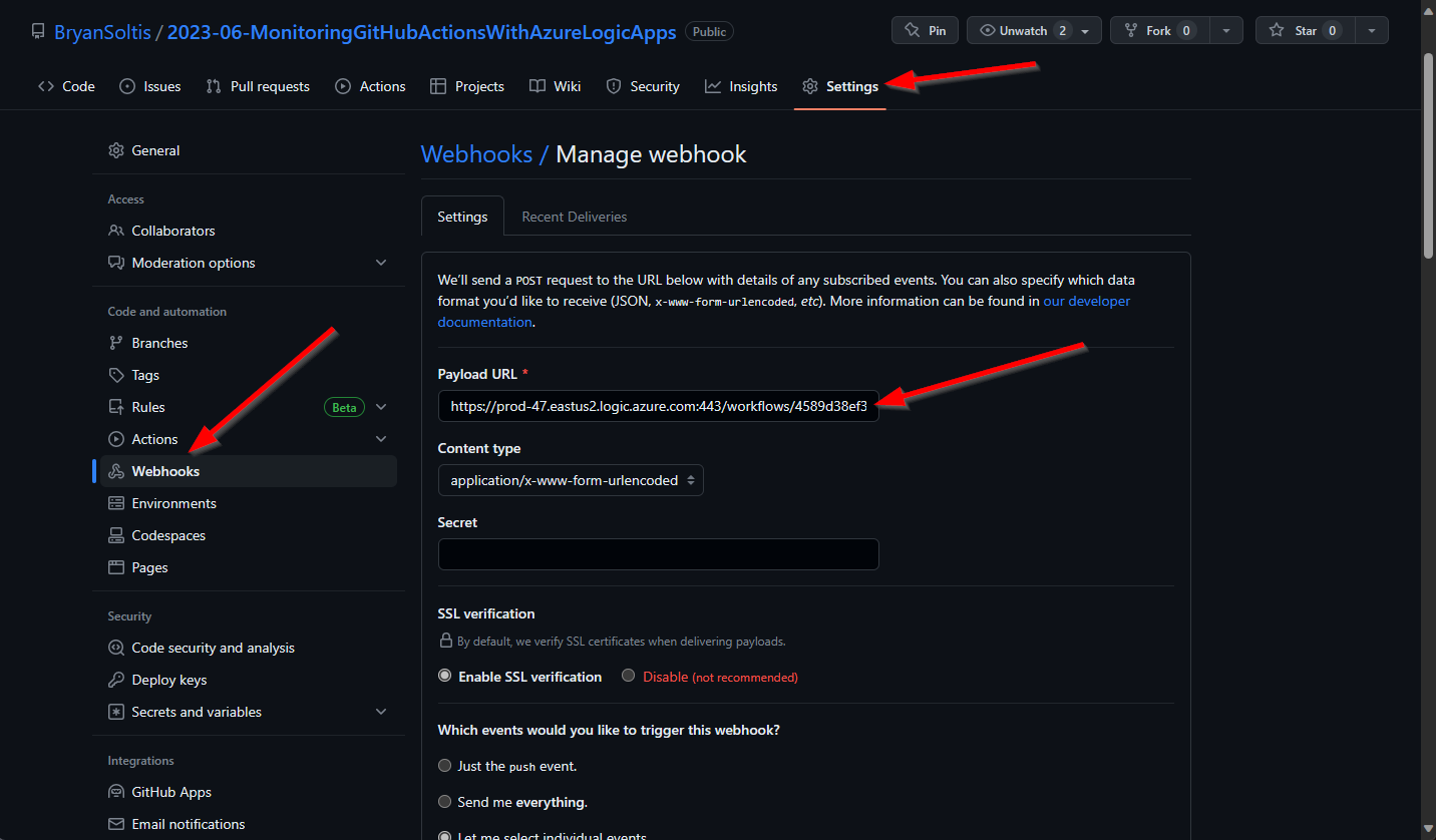 Monitoring Github Actions With Azure Logic Apps Soltisweb