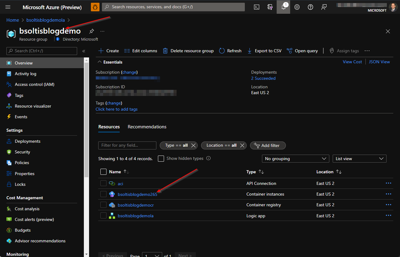 Deploying an image from Azure Container Registry with Azure Logic Apps - Soltisweb
