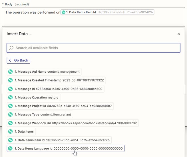 Integrate Zapier (automation) | Kontent.ai Learn