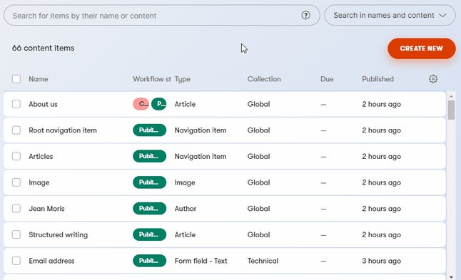 Find and filter | Kontent.ai Learn