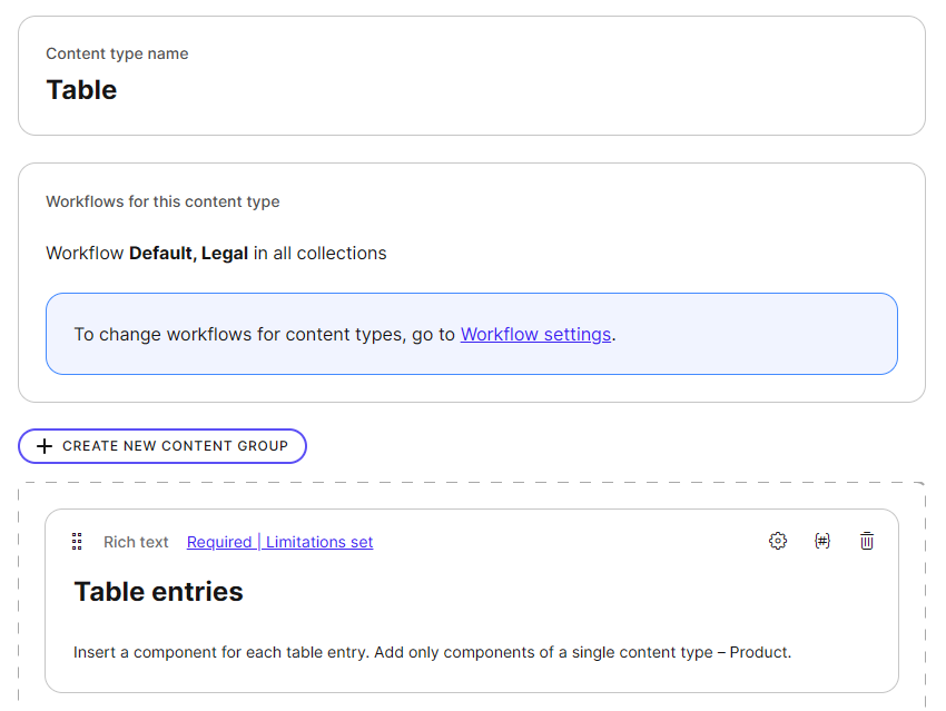 Model tables | Kontent.ai Learn