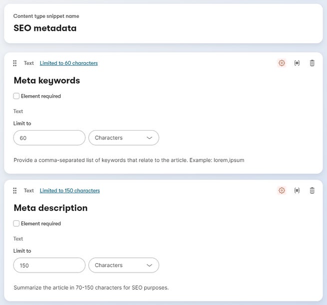 Optimize your content for search engines | Kontent.ai Learn