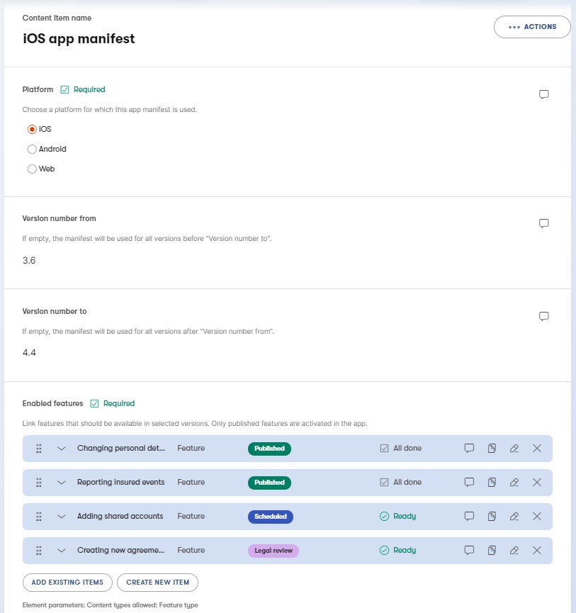 Model Your App Configuration For Development Kontentai Learn 