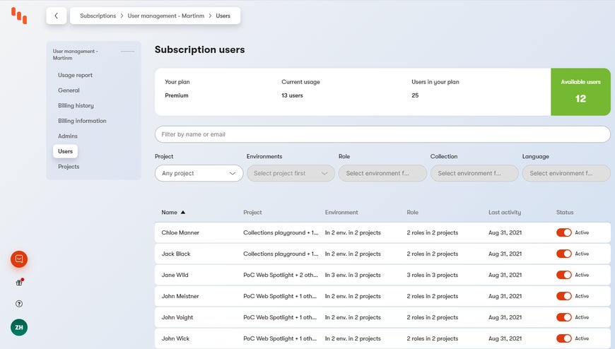 Subscriptions | Kontent.ai Learn