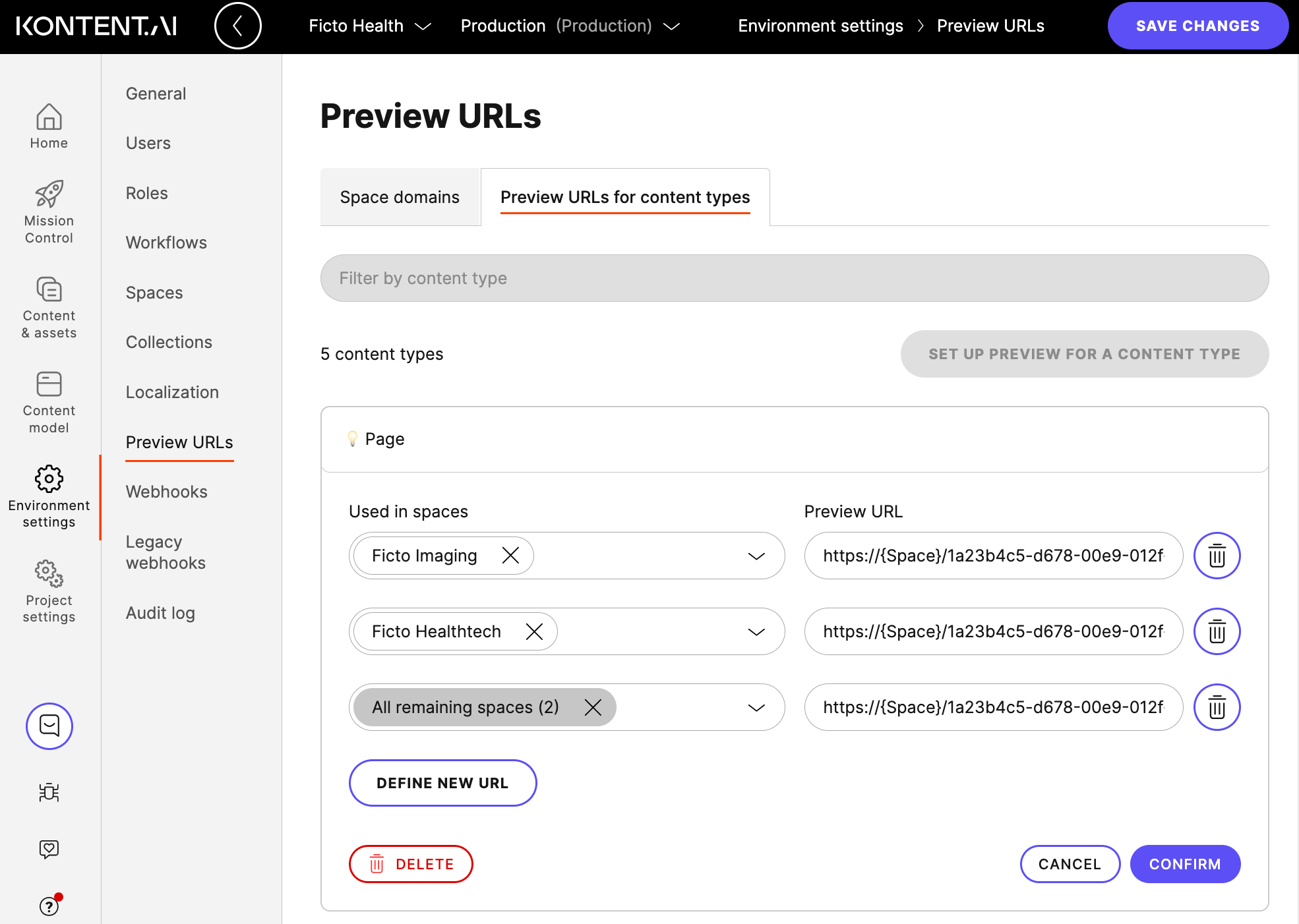 Preview configuration | Kontent.ai Learn