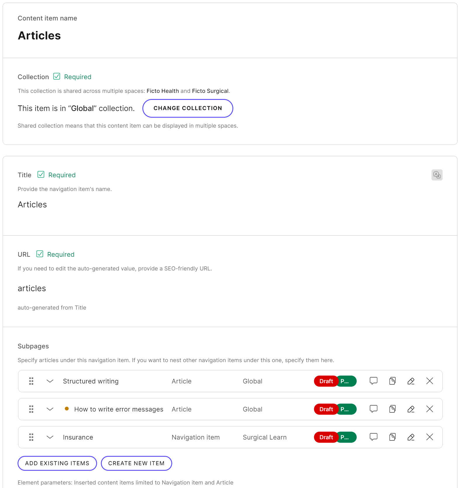 Choose your navigation approach | Kontent.ai Learn