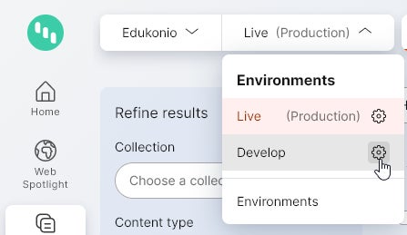 Environments | Kontent.ai Learn