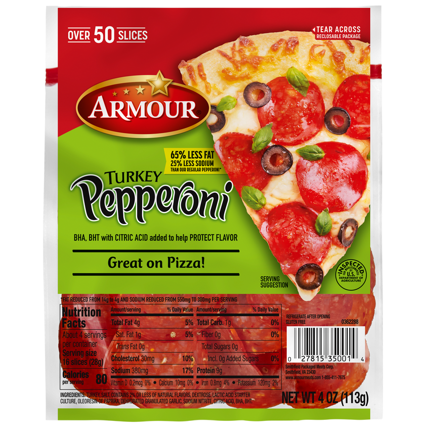 Pepperoni Pizza Bread | Armour Meats