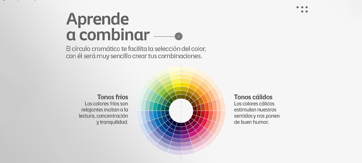 Círculo cromático. Aprende a combinar
