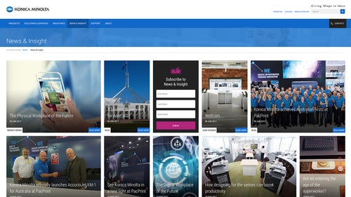 Website Development | Konica Minolta | Devotion Digital