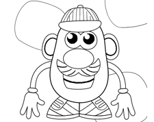 Sports Spud Coloring Page - Hasbro Play