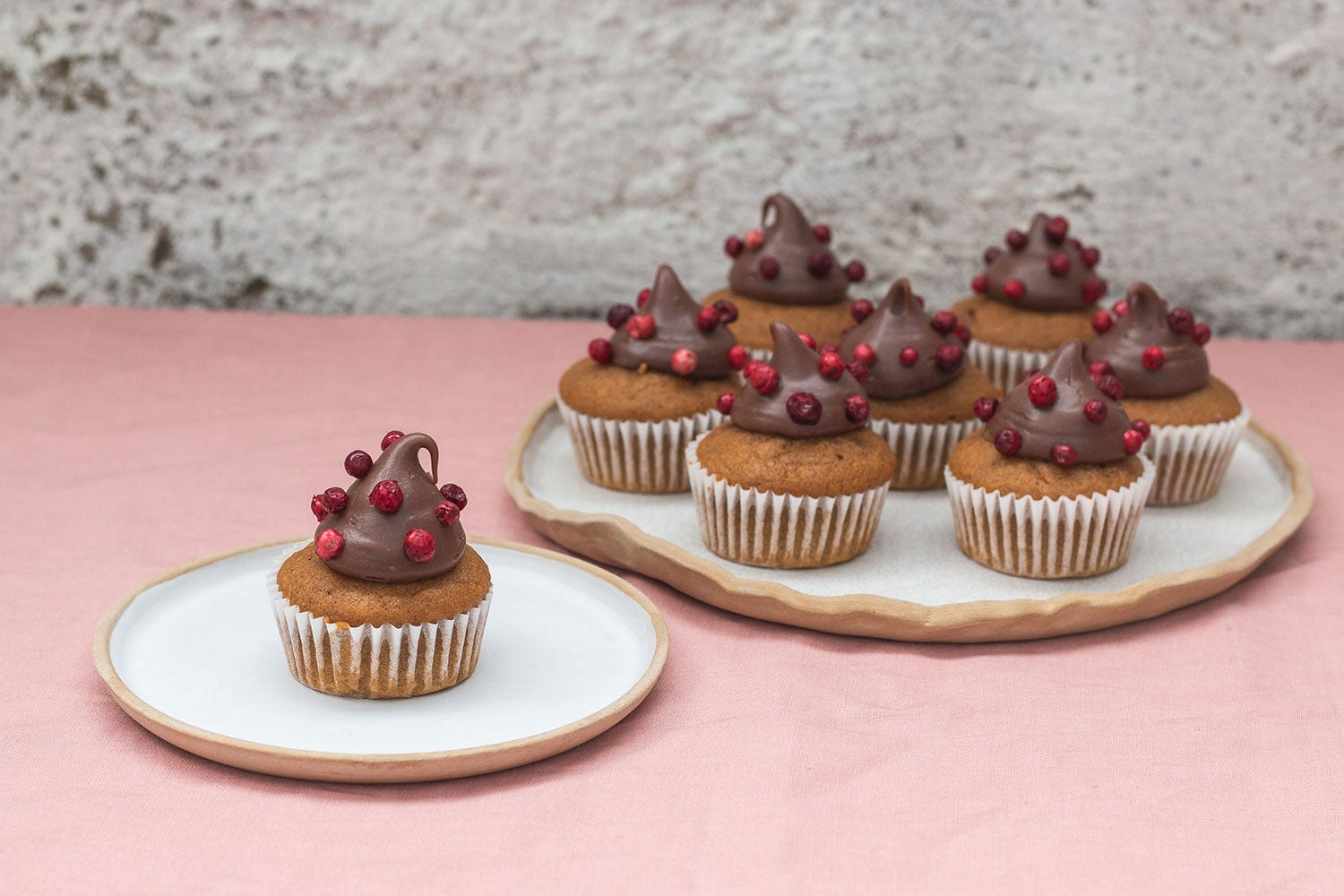 Dýňové cupcakes s čokoládovým krémem a lískooříškovým máslem | Děvče u ...