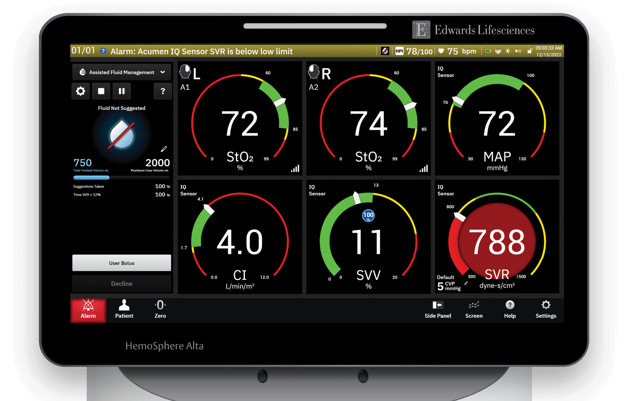 HemoSphere Alta monitor | Edwards Lifesciences