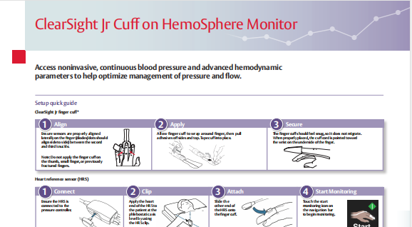 ClearSight Jr finger cuff | Edwards Lifesciences