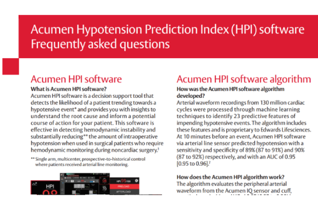 Acumen intelligent decision support suite | Edwards Lifesciences