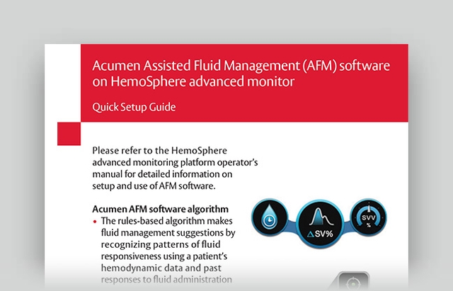 Acumen Assisted Fluid Management software | Edwards Lifesciences
