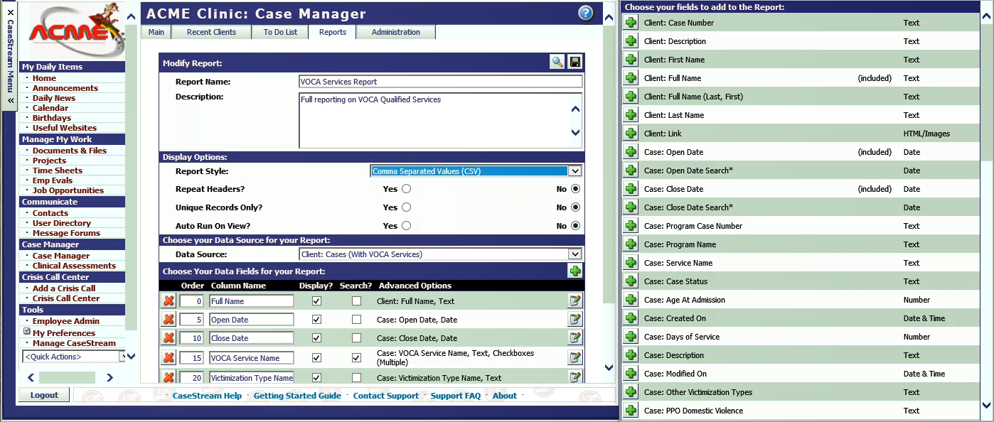 Features included with CaseStream | Domestic Violence Software | Victim ...