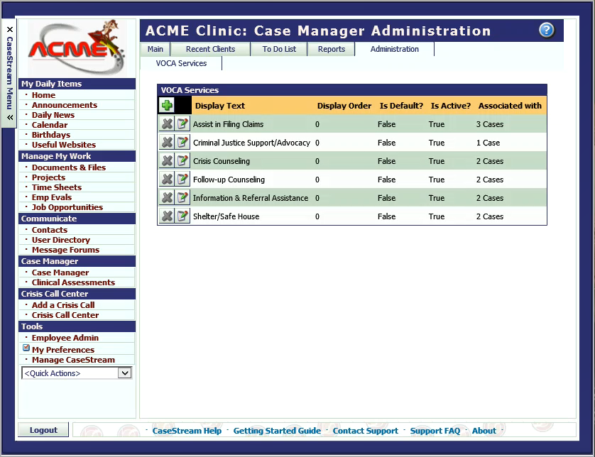 Features included with CaseStream | Domestic Violence Software | Victim ...