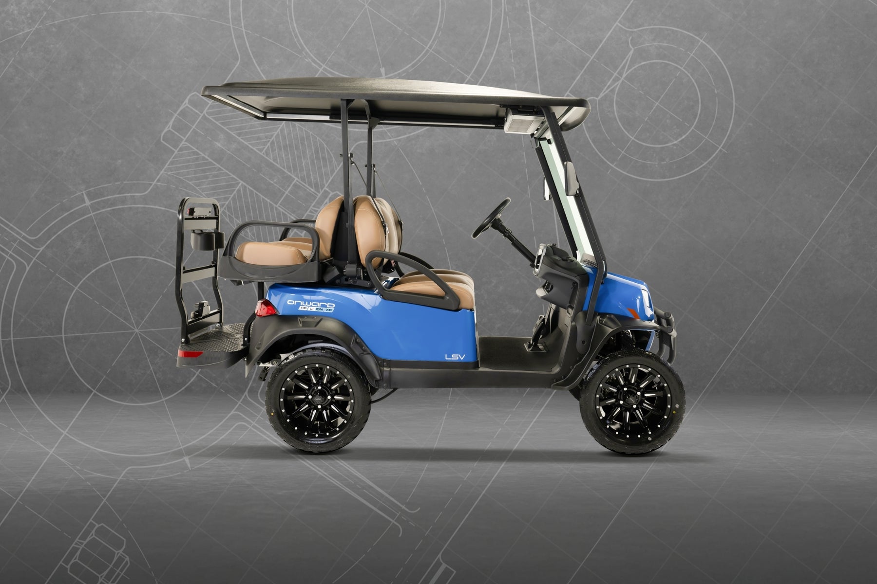 Onward LSV 4 Passenger Specifications, Dimensions | Club Car