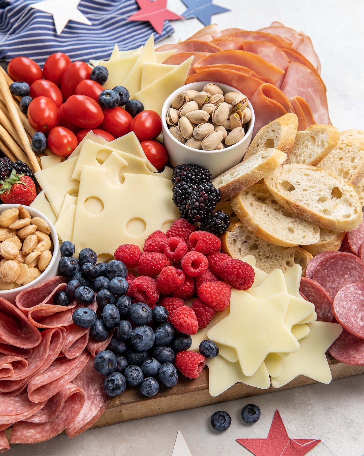 Red-White-and-Blue Cheese Board | Kretschmar