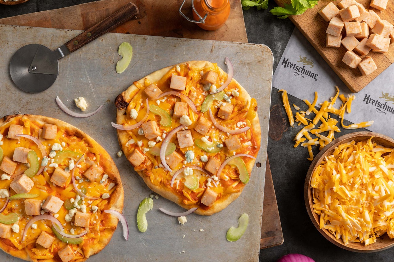 Buffalo Chicken Flatbreads | Kretschmar