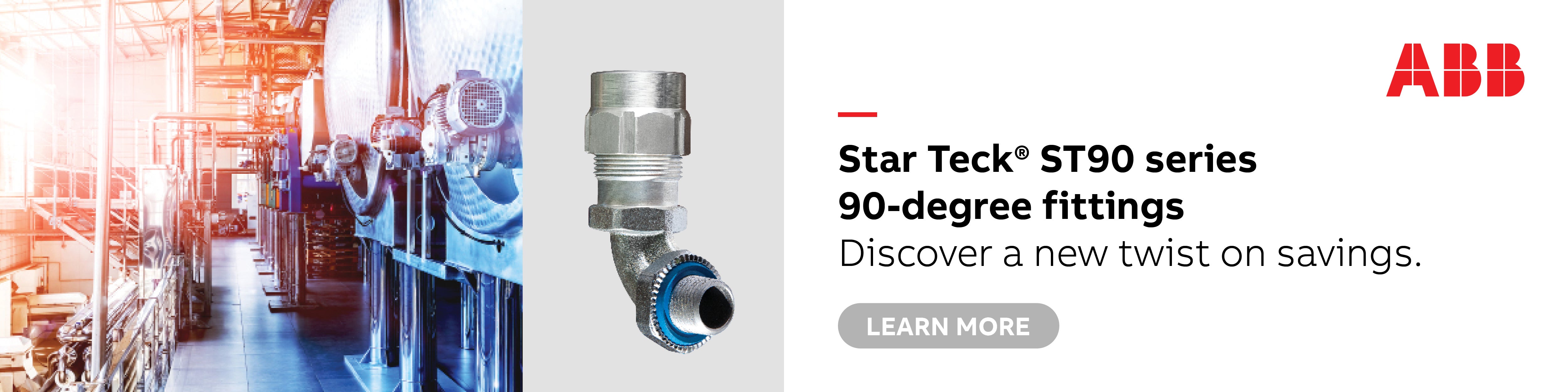 ABB - Star Teck® ST90 series, 90-degree Teck fittings