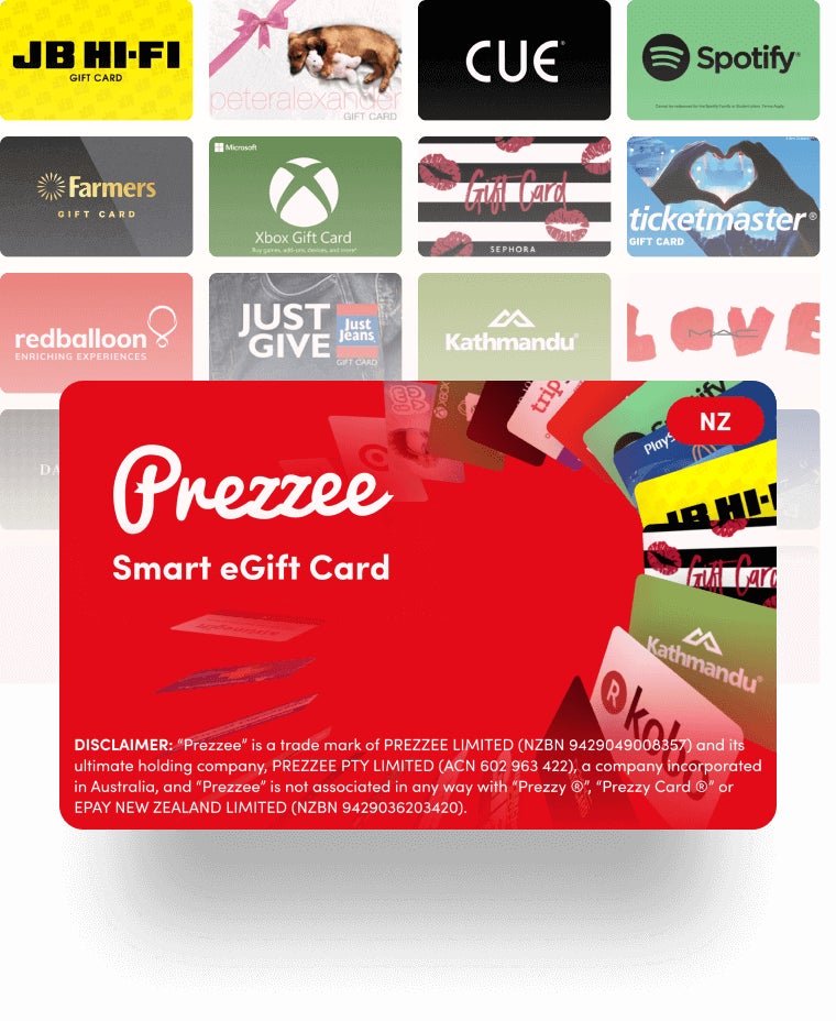 Prezzee NZ | Digital Gift Cards and Vouchers Online