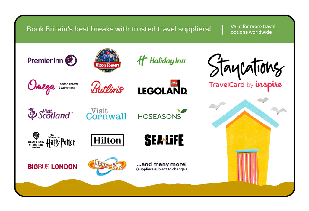 Inspire Travel Staycations Gift Card | Prezzee UK