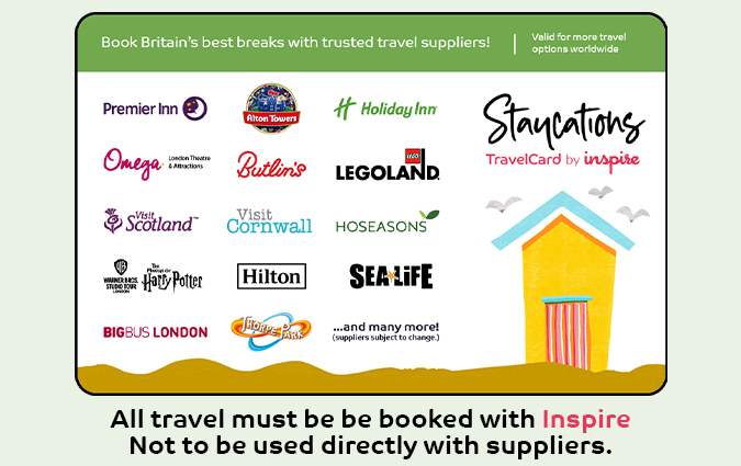 Inspire Travel Staycations Gift Card | Prezzee UK