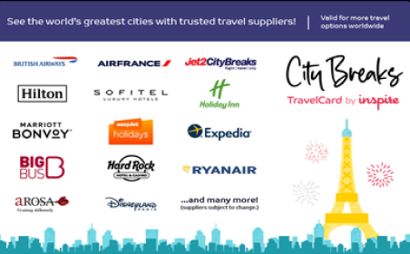 Inspire Travel City Breaks Gift Card | Prezzee UK